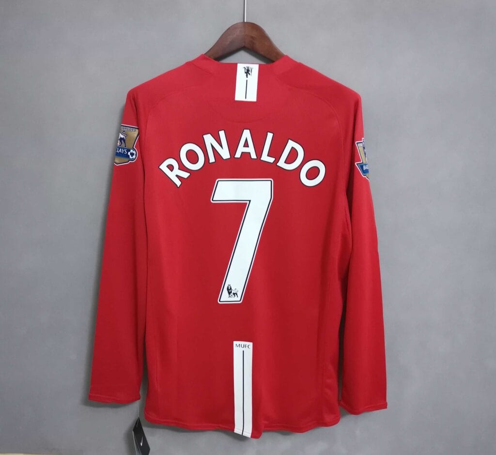 The Retro Kit | Manchester United 2007/2008 Home kit - Long sleeve