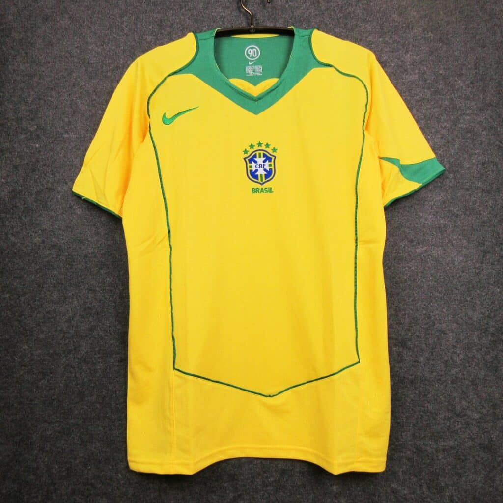 Buy Brazil 2004 Home Kit - The Retro Kits