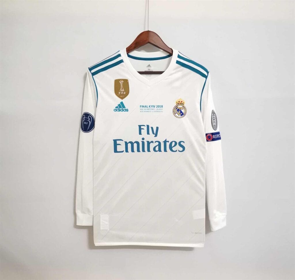 The Retro Kit | Real Madrid 2017/2018 Home Kit - long sleeves