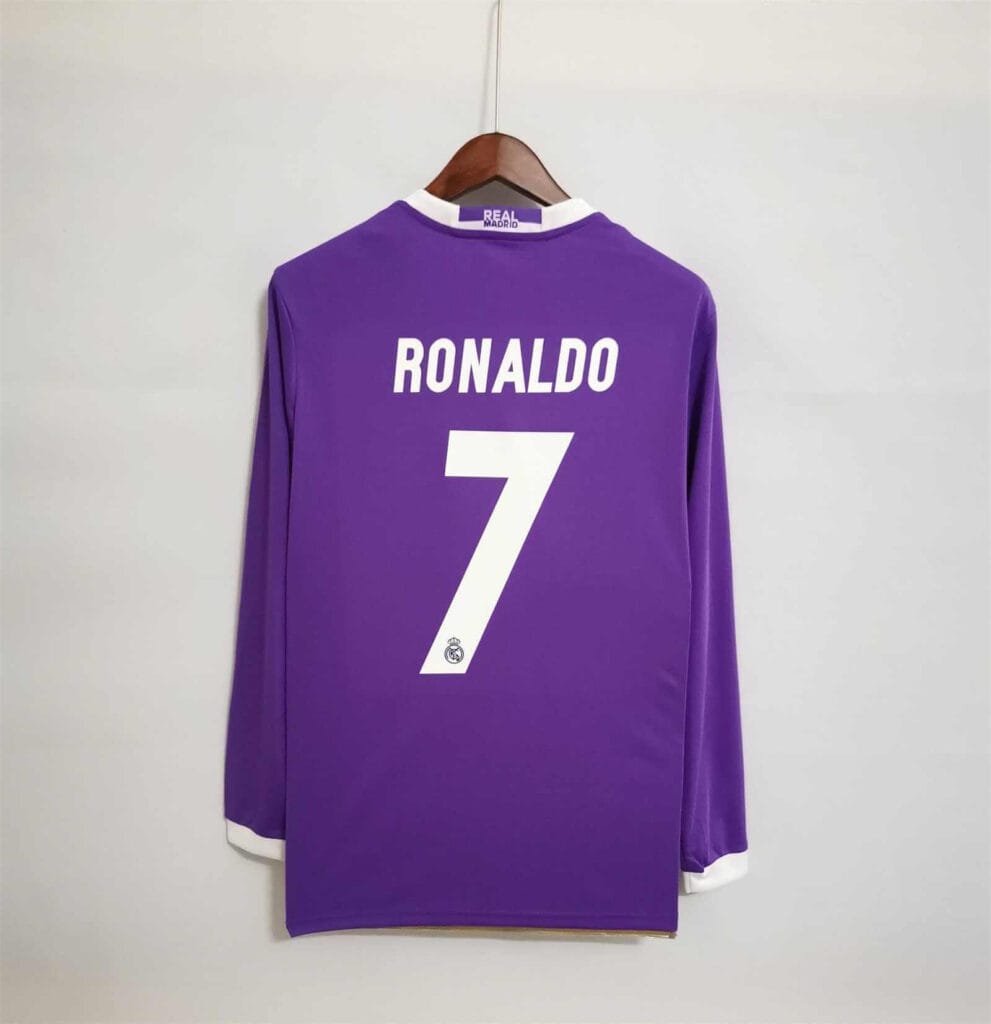 The Retro Kit | Real Madrid 2016/2017 Away Purple Kit - long sleeves