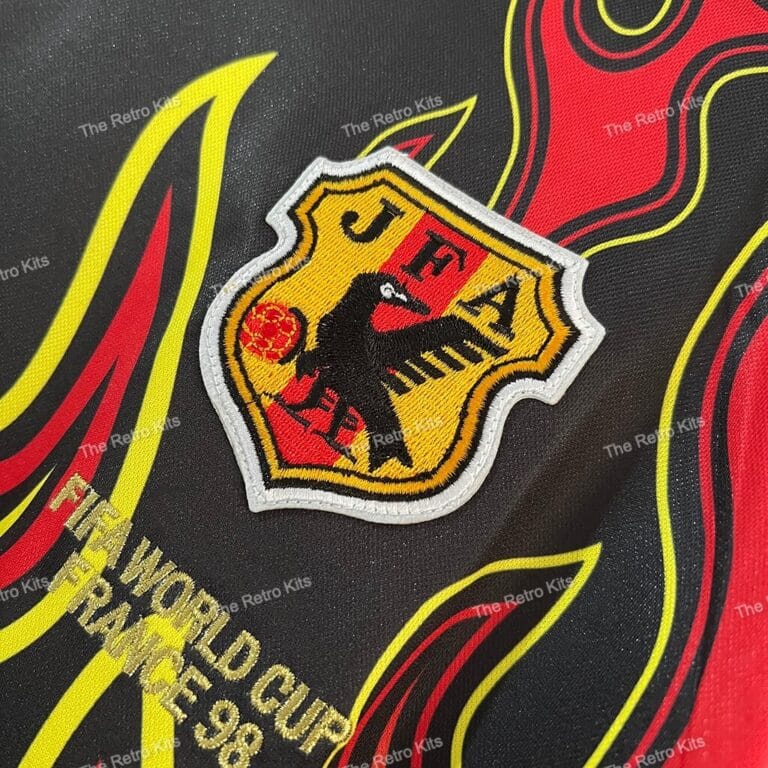 The Retro Kit | Japan 1998 Goalkeeper Kit - Long Sleeve (Red Flame )