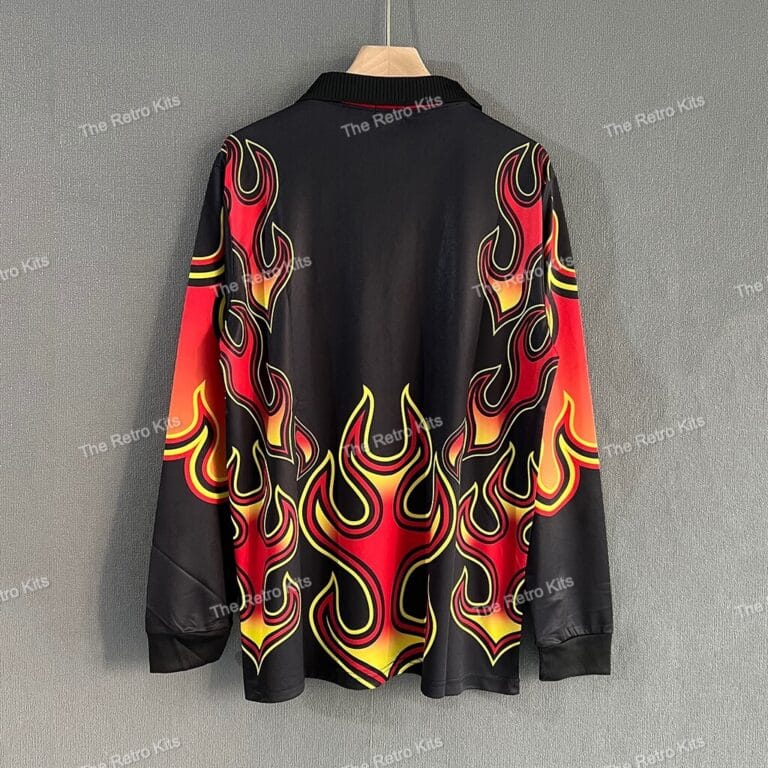The Retro Kit | Japan 1998 Goalkeeper Kit - Long Sleeve (Red Flame )